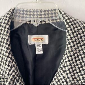Talbots | Jackets & Coats | Vintage Talbots Black And White Houndstooth ...